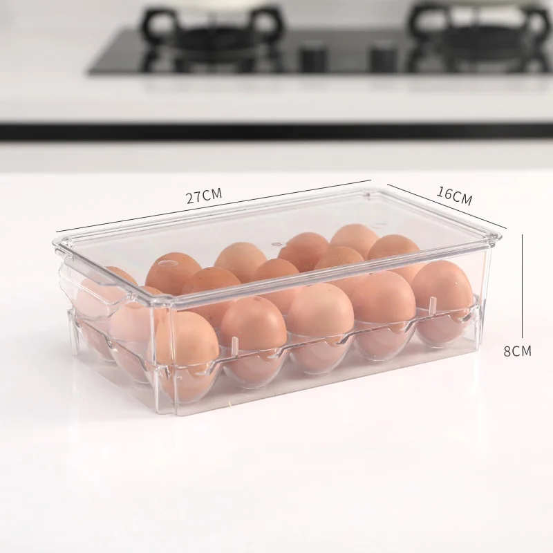 Clear Plastic Stackable Egg Shape Container Tray Holder With Lip And ...