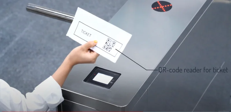 Barcode Scanner Turnstile Gate Triopod Ticket Tripod Turnstile With ...