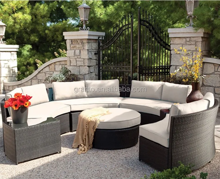 Modern Design Outdoor Furniture Rattan Sofa Set Wicker Pool Side Sofa ...