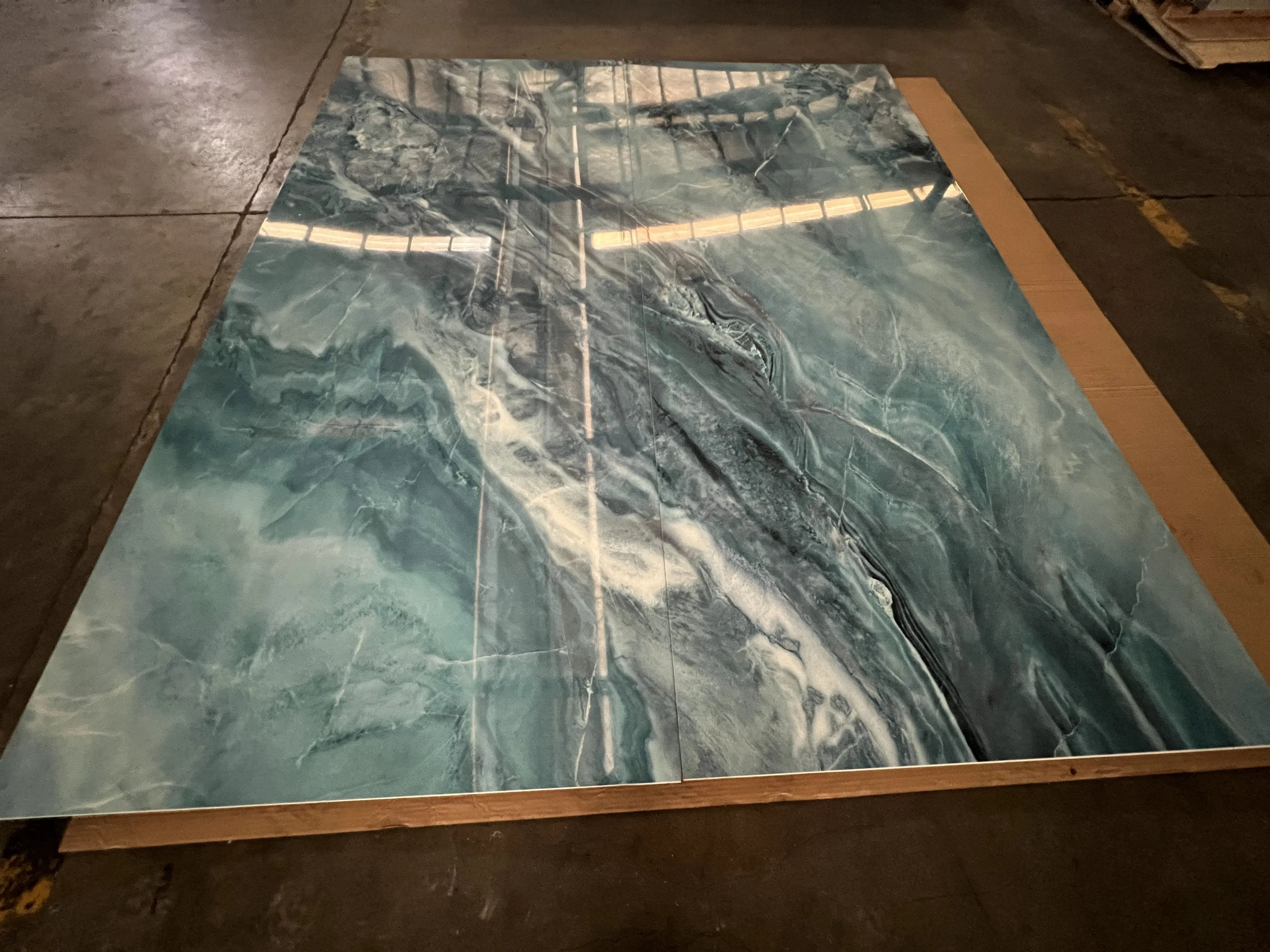 Luxury Carbon Fiber Slab SPC Wall Panel - Waterproof & Durable