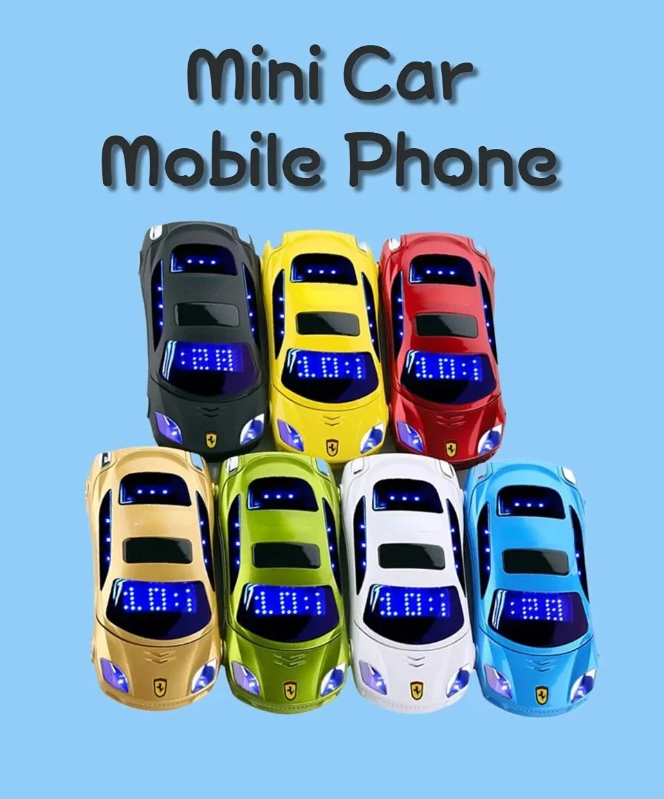 Flip Push Button Flashlight Dual Sim Cards Super Small Mobile Phone Car ...