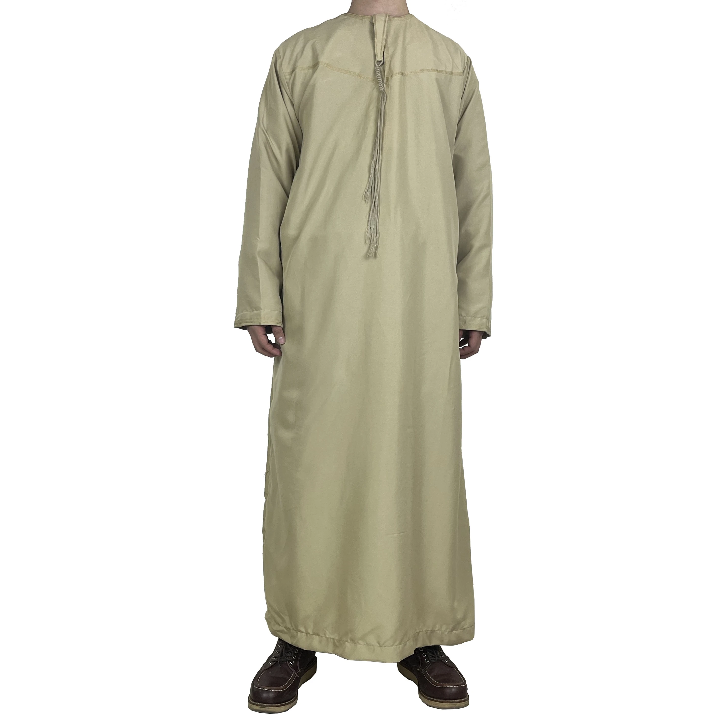 Khamis Arabic Islamic Moroccan Qatar White Mens Jalabiya