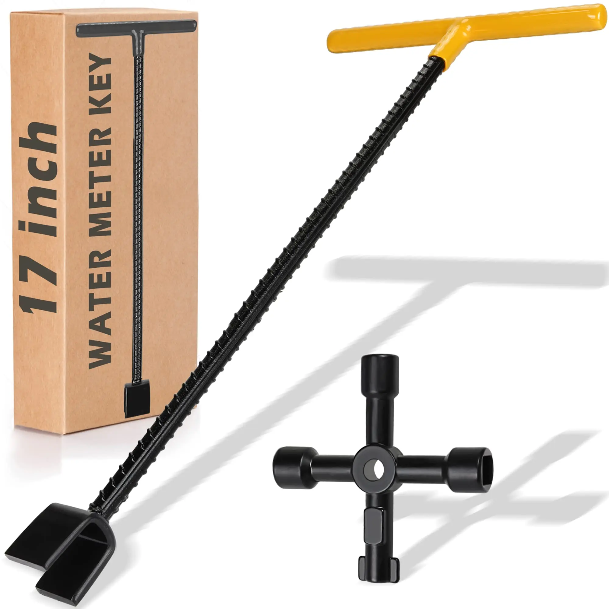 17 Inch Water Meter Key - Versatile & Durable Utility Tool