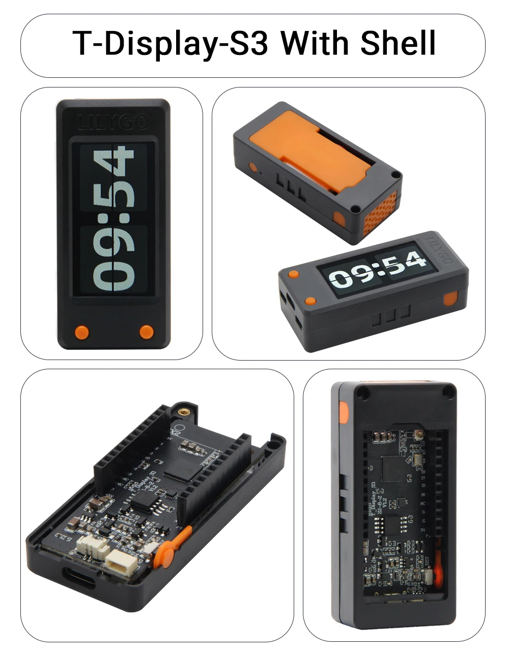 LILYGO T-Display S3 ESP32-S3R8 - 1.9" TFT LCD Kit for Arduino