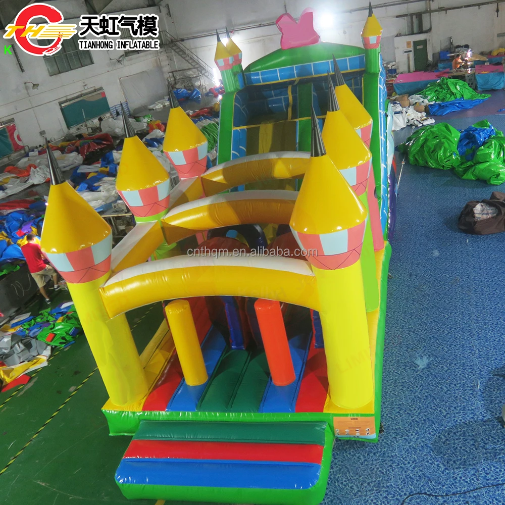 10x4x5mh Cartoon Theme Inflatable Slide Bouncer Playground Bounce House ...