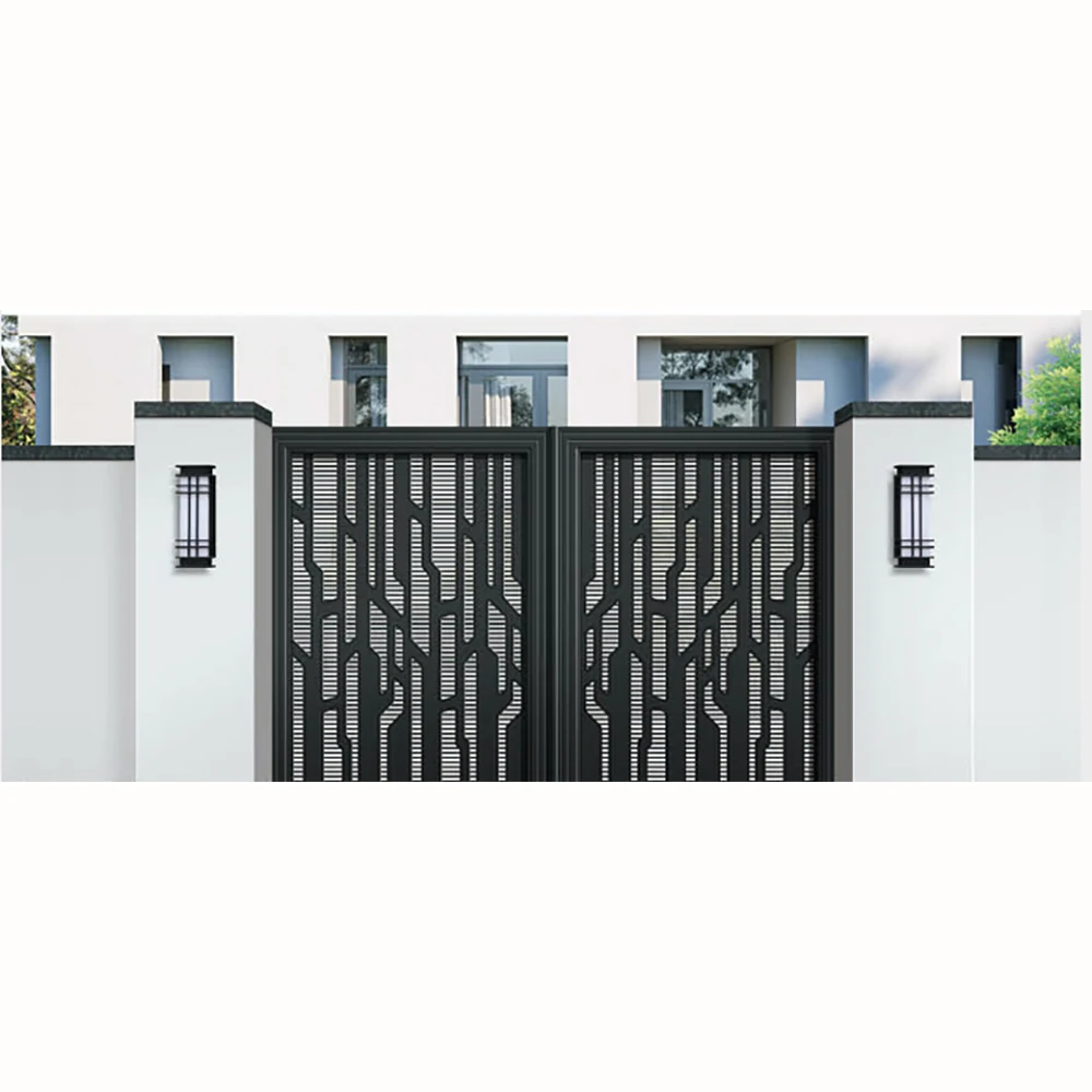 Custom Modern Villa Automatic Sliding Main Gates Custom Front Door ...