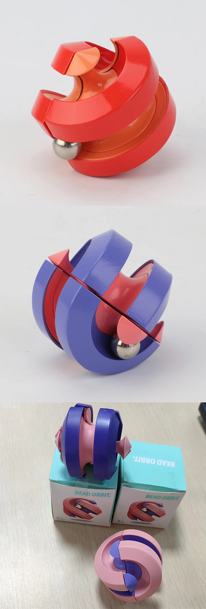 Wholesale Spinning Gyro Fidget Toys Stress Relief Magnetic Spinner Ball ...