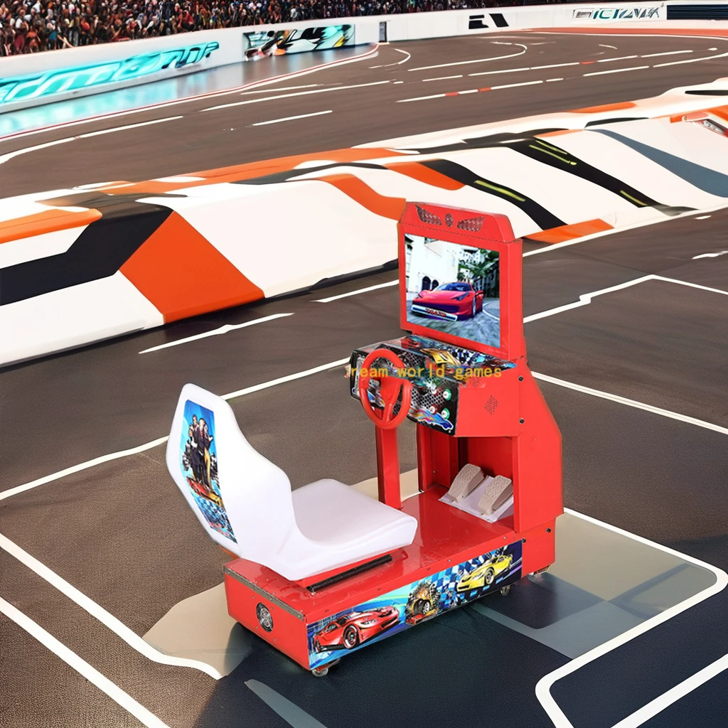 Coin-Operated Metal Racing Simulator Machine Kids' Outrun Race Car ...