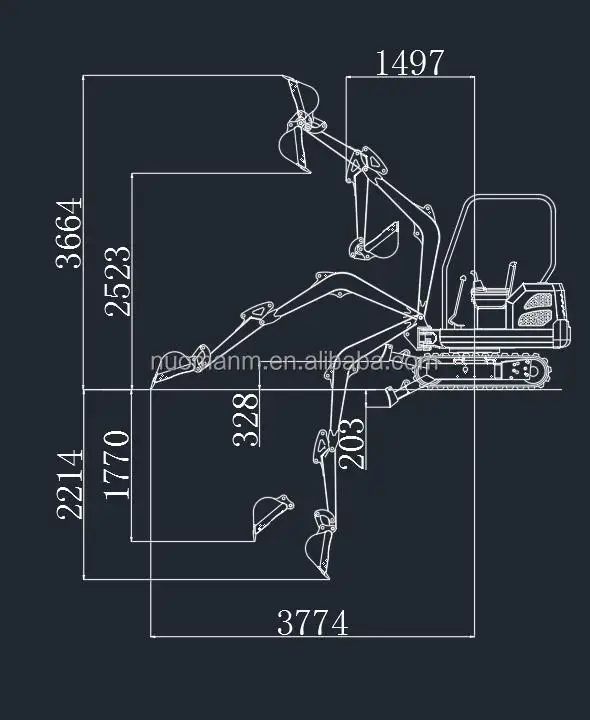 Nuoman Epa/ce New Excavator Price 0.8 Ton 1 Ton 2 Ton 3 Ton Mini ...