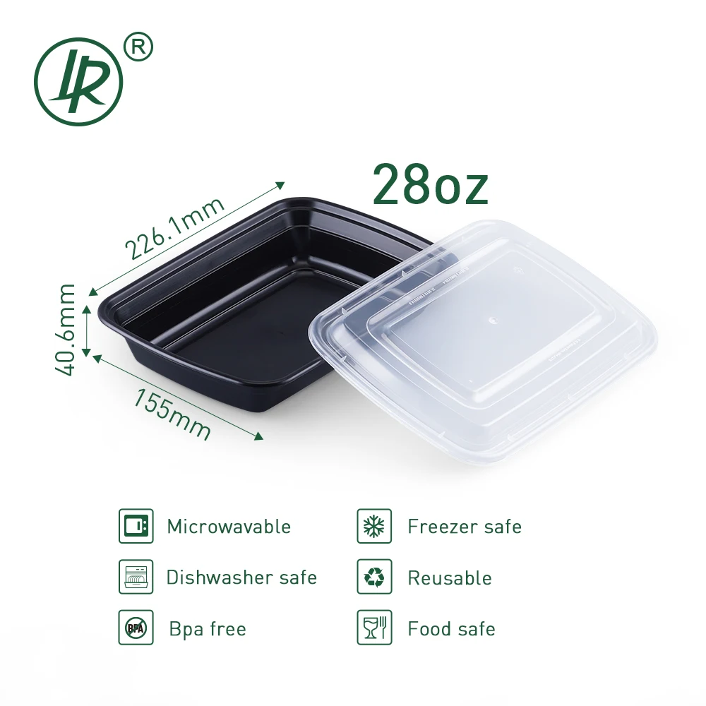 28oz Reusable Meal Prep Containers - Sustainable & Microwavable