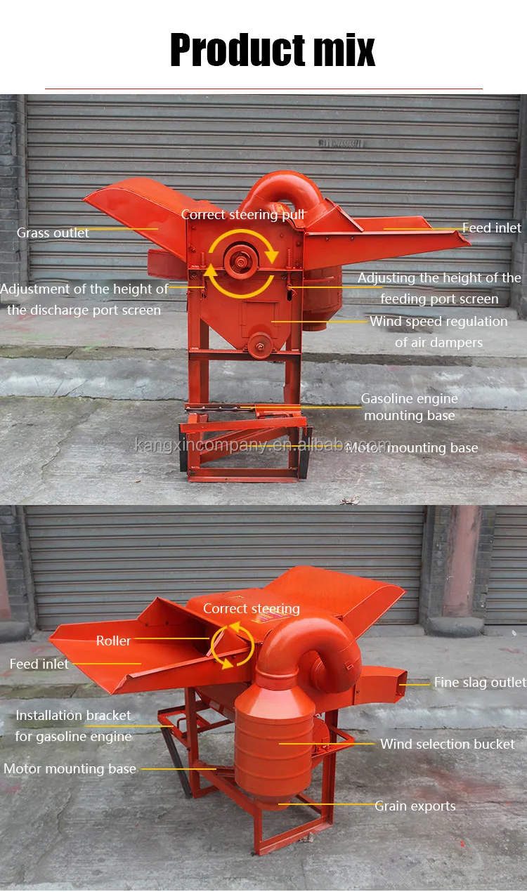 For Millet And Sorghum Rapeseed Wheat Crop Thresher Paddy Rice ...