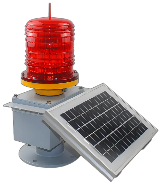 Solar Double Aviation Obstruction Lights Solar Lighting for Airport ...