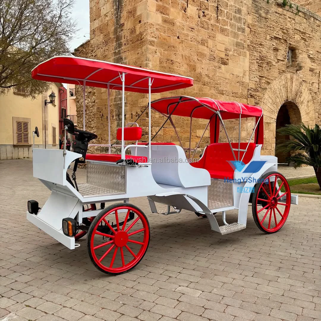 Special Transportation Electric Sightseeing Horse Drawn Carriage Open ...