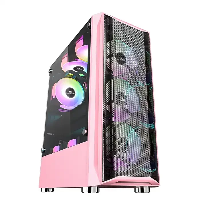 Sate( K381) Computer Casing Desktop Custom Eatx Tempered Glass Rgb Gaming Pc Case Pc Tower ...