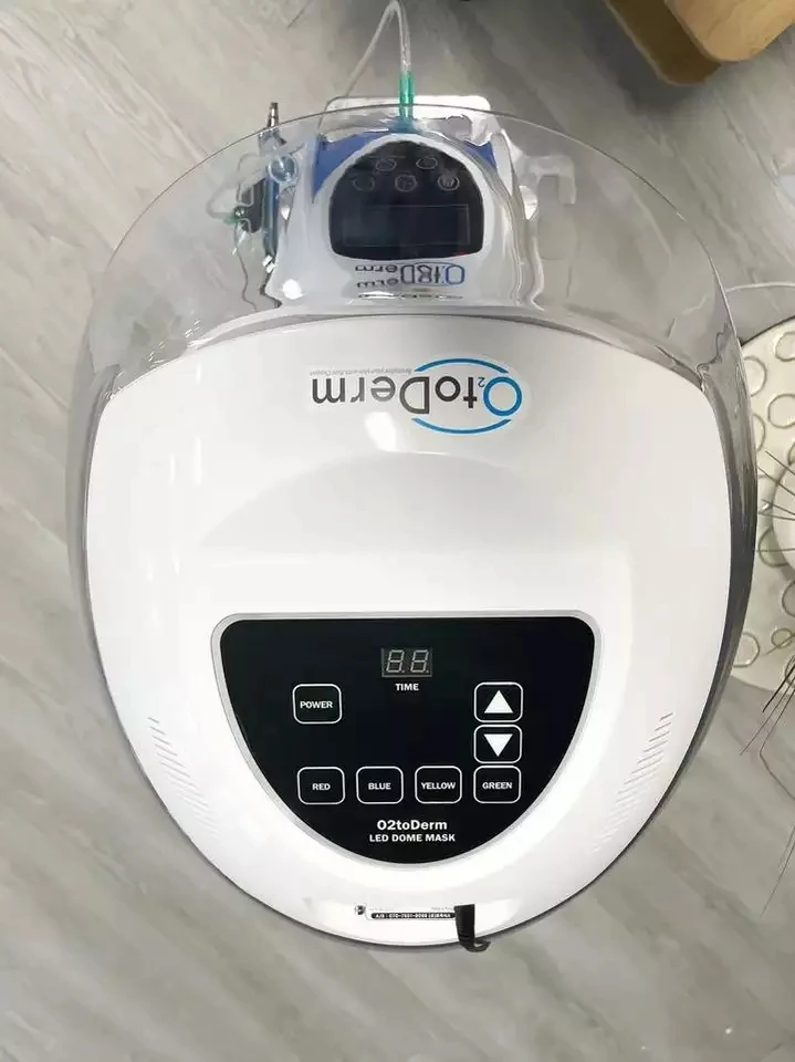 O2toderm LED Dome - 98% Oxygen Facial Mask Therapy Machine