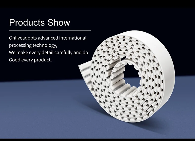 Custom Flex And Mold Pu Timing Belt With Different Types Coating Or ...