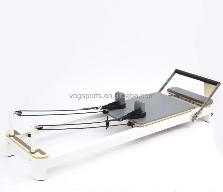 High Quality White Aluminium Balanced Reformer Pilates Machine