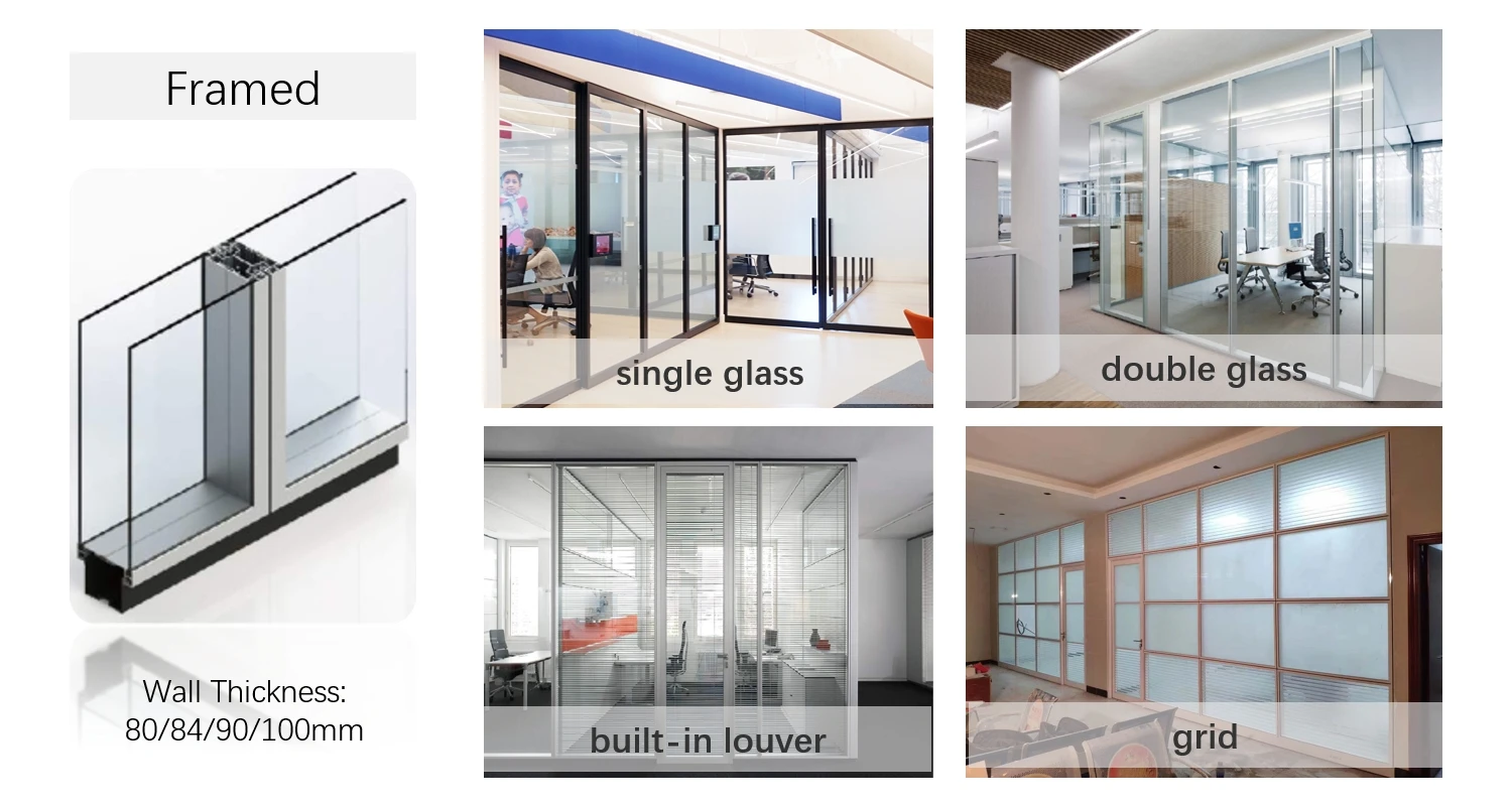High Definition Frameless Glass Partition - Eco-friendly