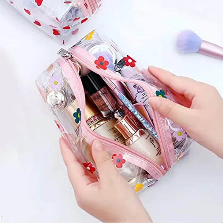 Cute Pencil Pouch Kawaii Clear Pvc Pencil Case Organizer For Girls And ...