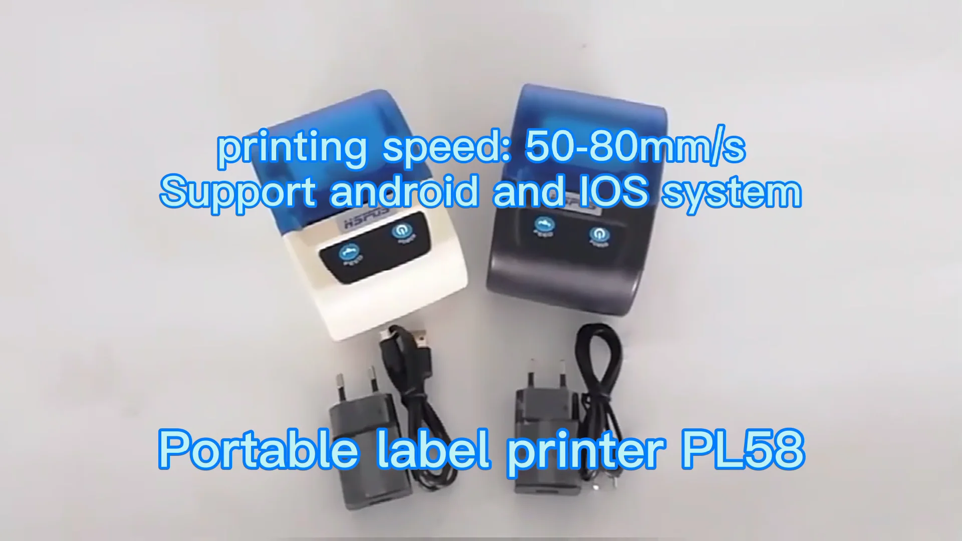 58mm Label Portable Thermal Printer Bt Mobile Sticker Printer Support ...