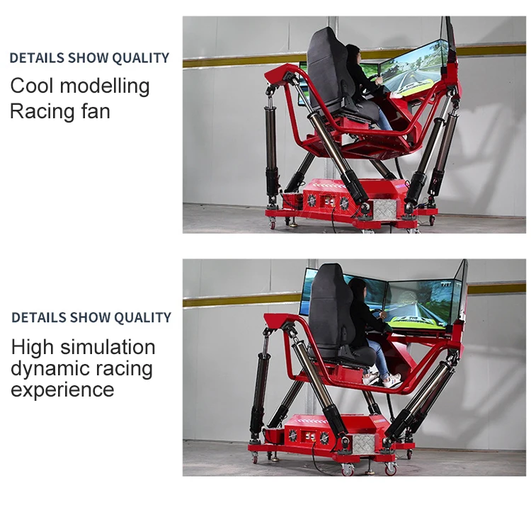 9D VR Three Screen F1 Racing Simulator - EPARK Driving Machine