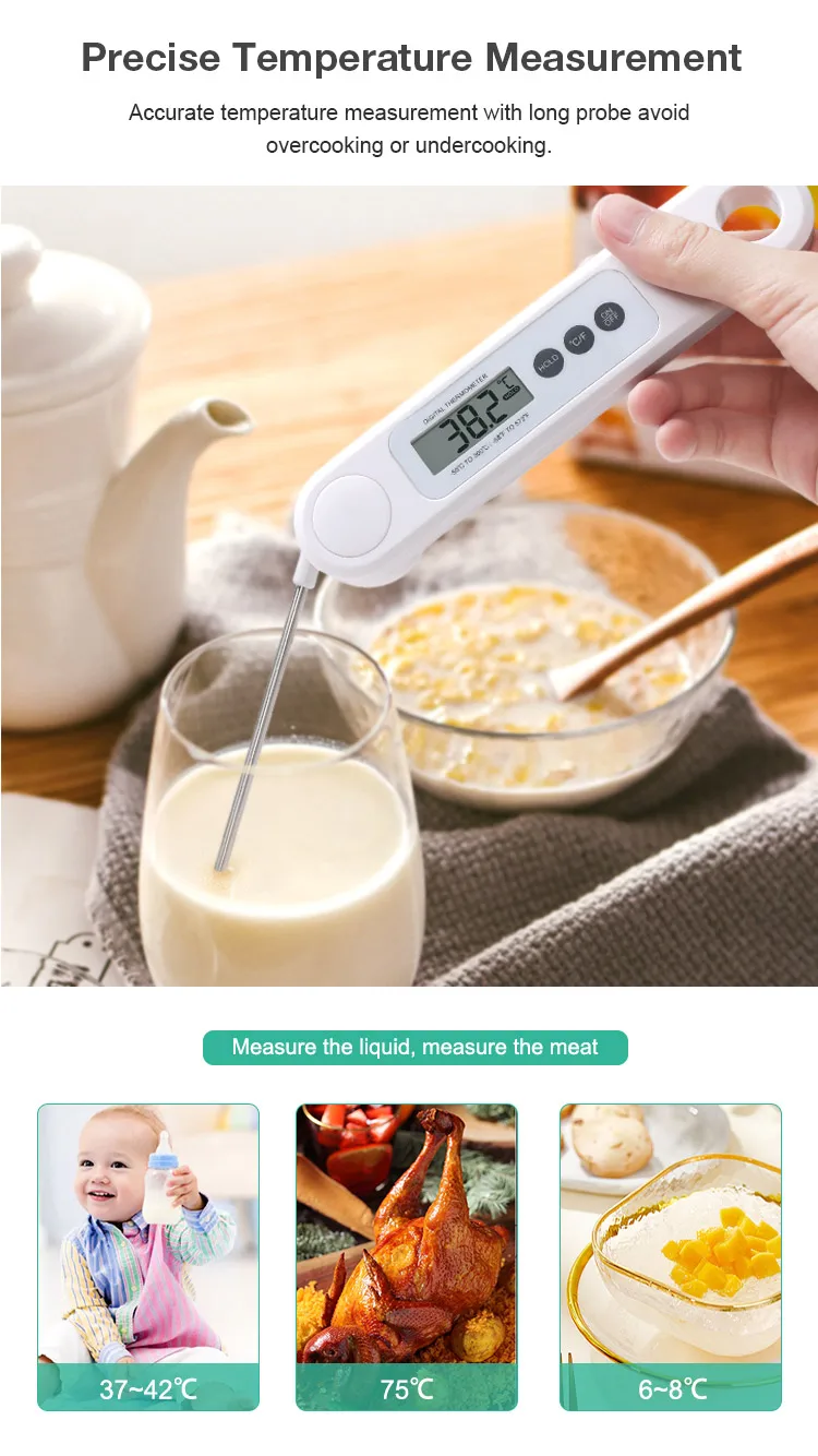 T11 Digital Folding Probe - Precision Food Thermometer