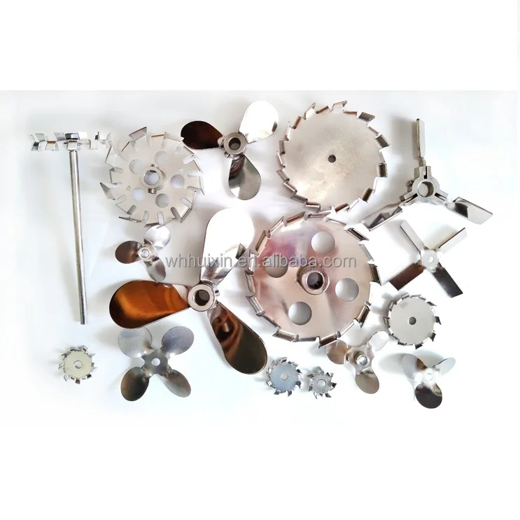 Laboratory Scale Rushton Turbine Mixing Impeller - Stainless Steel, 5L ...
