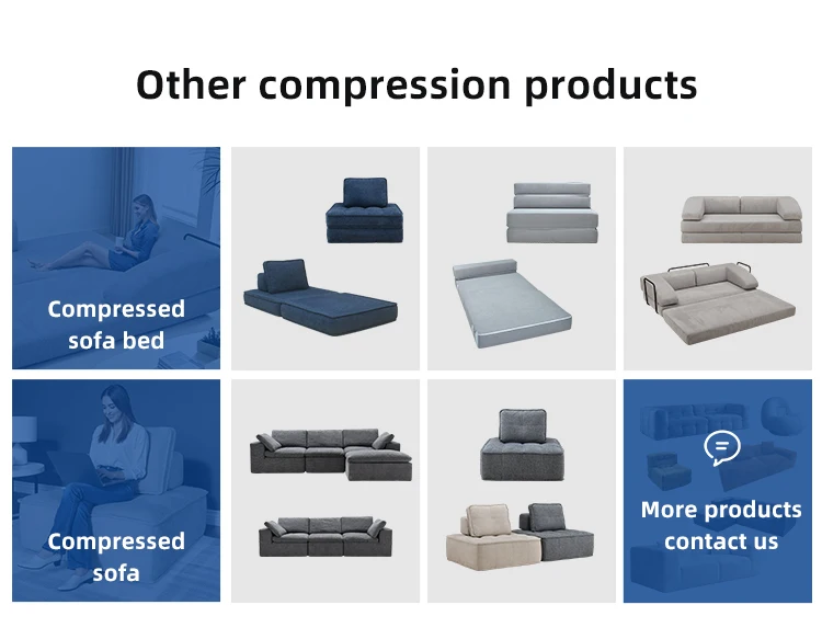 Space-Saving Compressed Sofa Bed Modular Living Room Furniture 2 in 1 ...