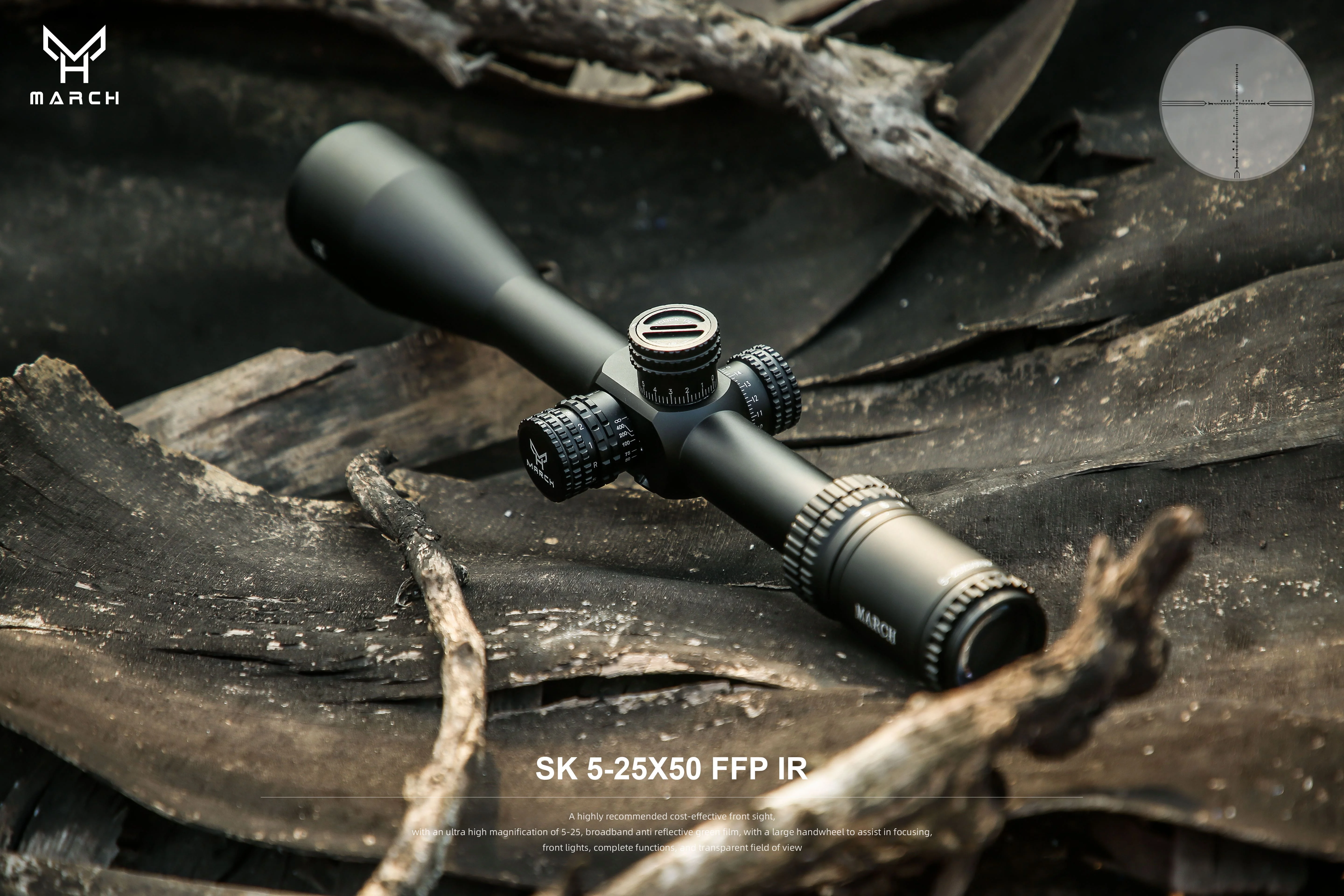 March Sk 5-25x50 Ffp Ir Wide Angle Optics Affordable Ffp Scope With ...