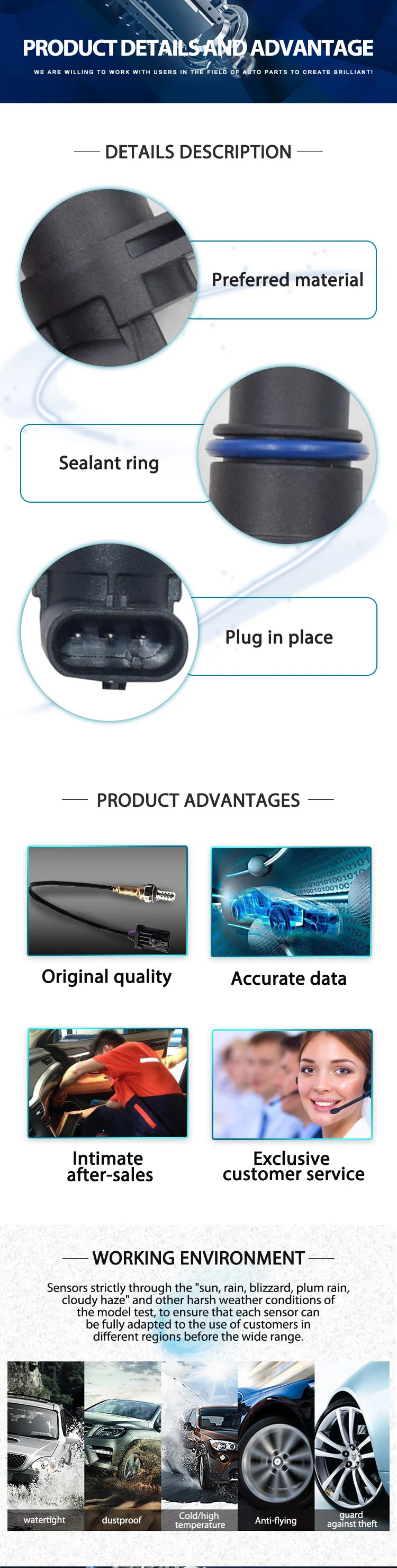 Auto Parts Electrical System Camshaft Position Sensor For Nissan ...