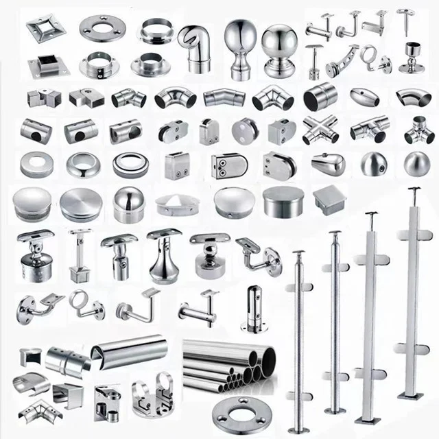 UNIREGAL Balcony Stair Glass Balustrade Accessory Handrail Fittings ...