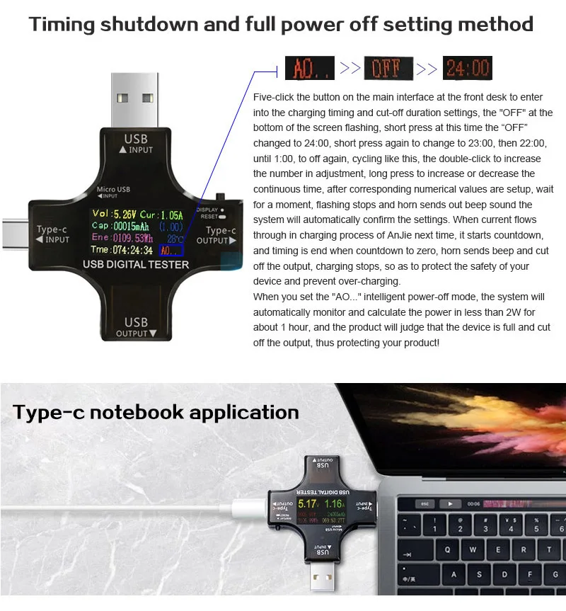 USB Digital Multimeter - Precise Amperage & Voltage Measurement