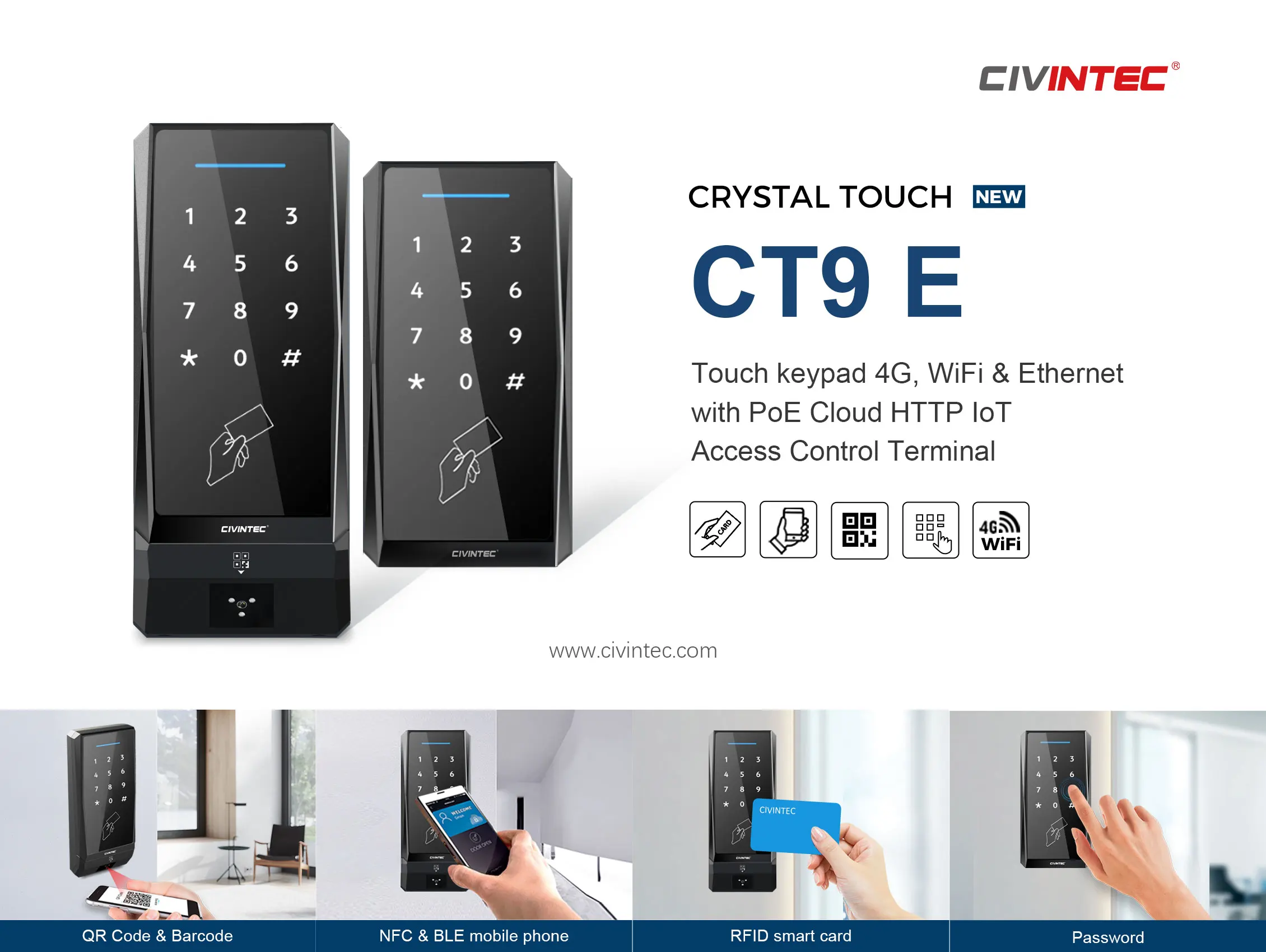 Standalone Rfid Keyboard Access Control Card Readers Gate Door Access ...