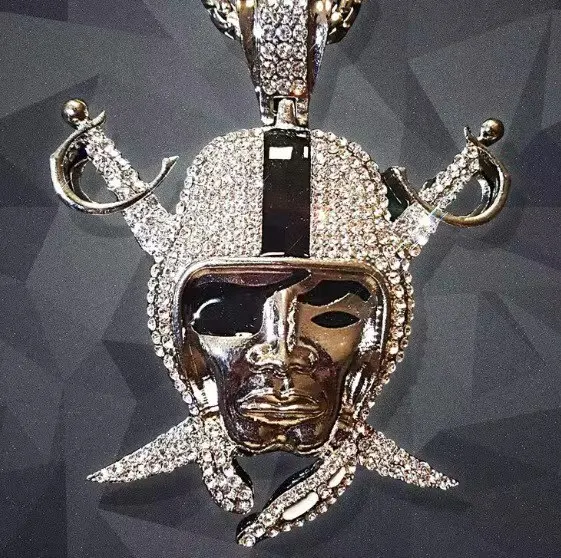 Customized Oakland Raiders Necklace - Cool Enamel Charm