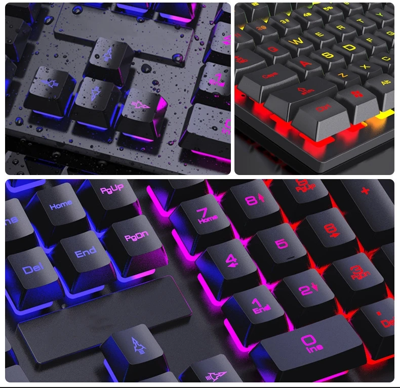 104-key Mix Pro Rgb Gaming Keyboard Usb Interface Popular Metal Sense ...