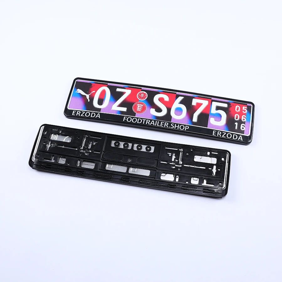 Custom Logo Printed Plastic Car Plate Holders - Wholesale