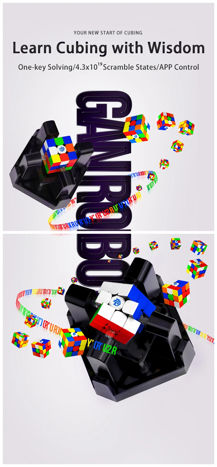 Rubiks Cube Accessories Gan Robot Cube Solve Rubik Cube 3x3 Solver ...