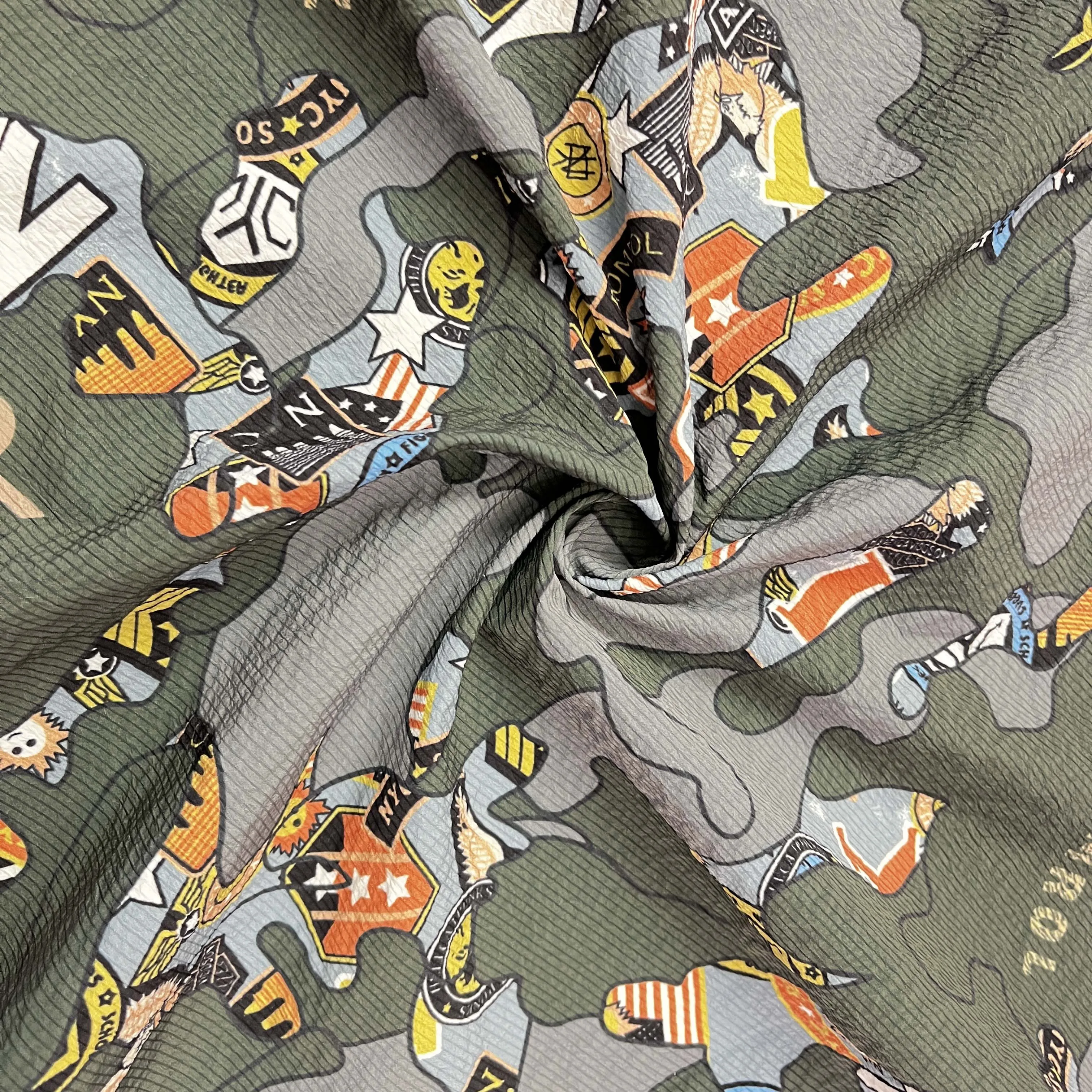 High Quality Anti-static T400 Bubble Strip Printed Fabric For Girls ...