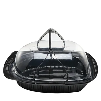 Rotisserie Chicken Food Grade Disposable Black Pp Cheap Plastic Roast ...