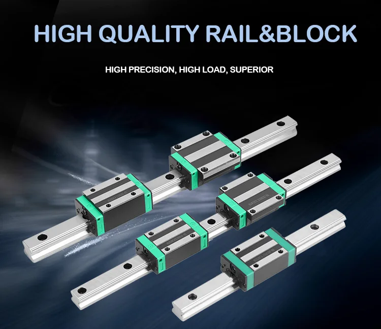 Hgr Series Linear Guide Rail Hgr15 Hgr20 Hgr25 Cnc Machine Parts For ...