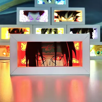 115 Designs Mixed Anime Light Up Boxes 3d Anime Paper Carving Lamp For ...
