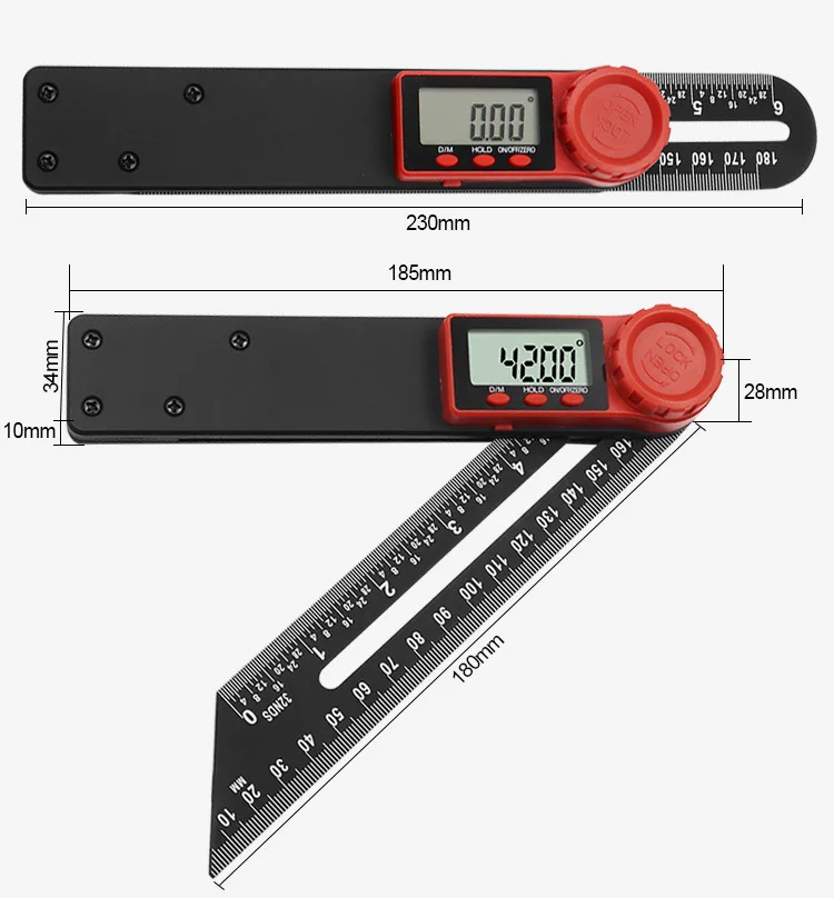 Digital Angle Rulers Gauges - Precision Measuring Tools