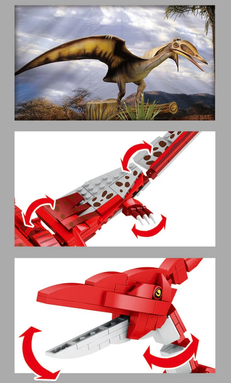 Jurassic World Dinosaur Model Pterodactyl Child Interactive Assemble ...