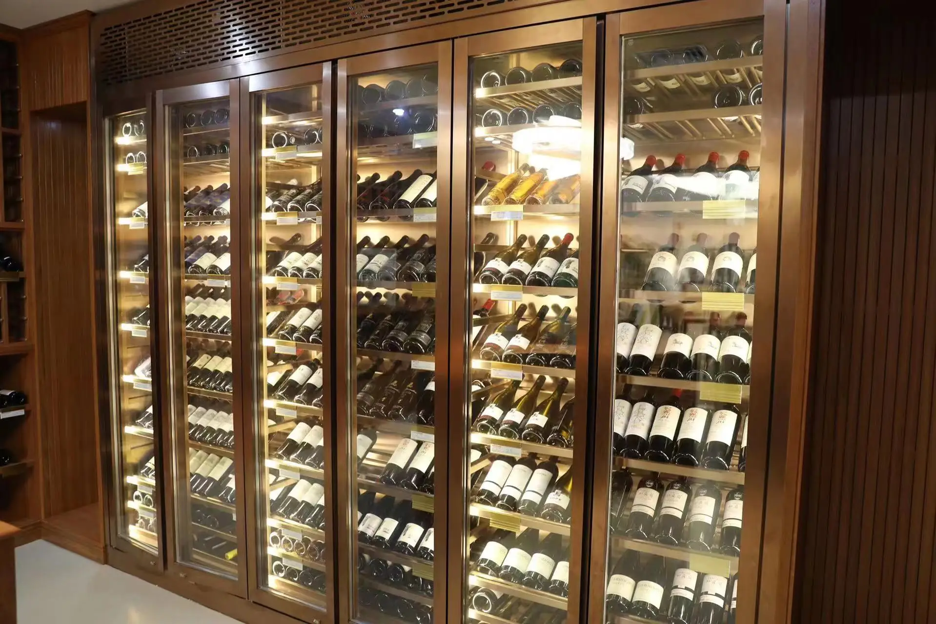 Modern Wine Cellar Display Fridge Custom Wine Cellars Design Wine and ...