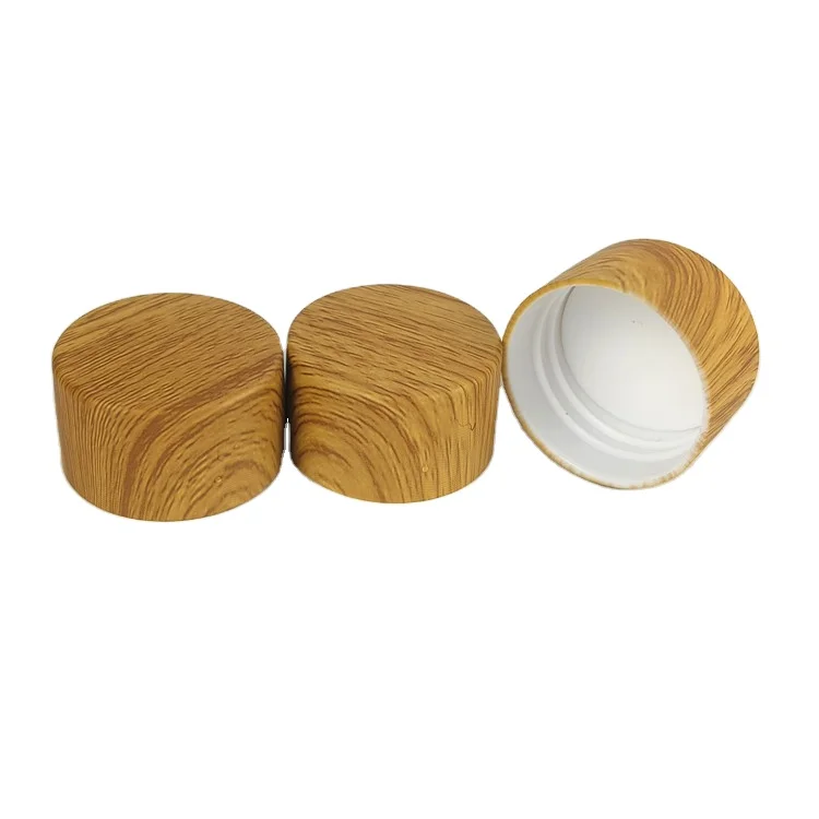 Plastic screw cap Water electroplating Bamboo wood grain Wooden ...