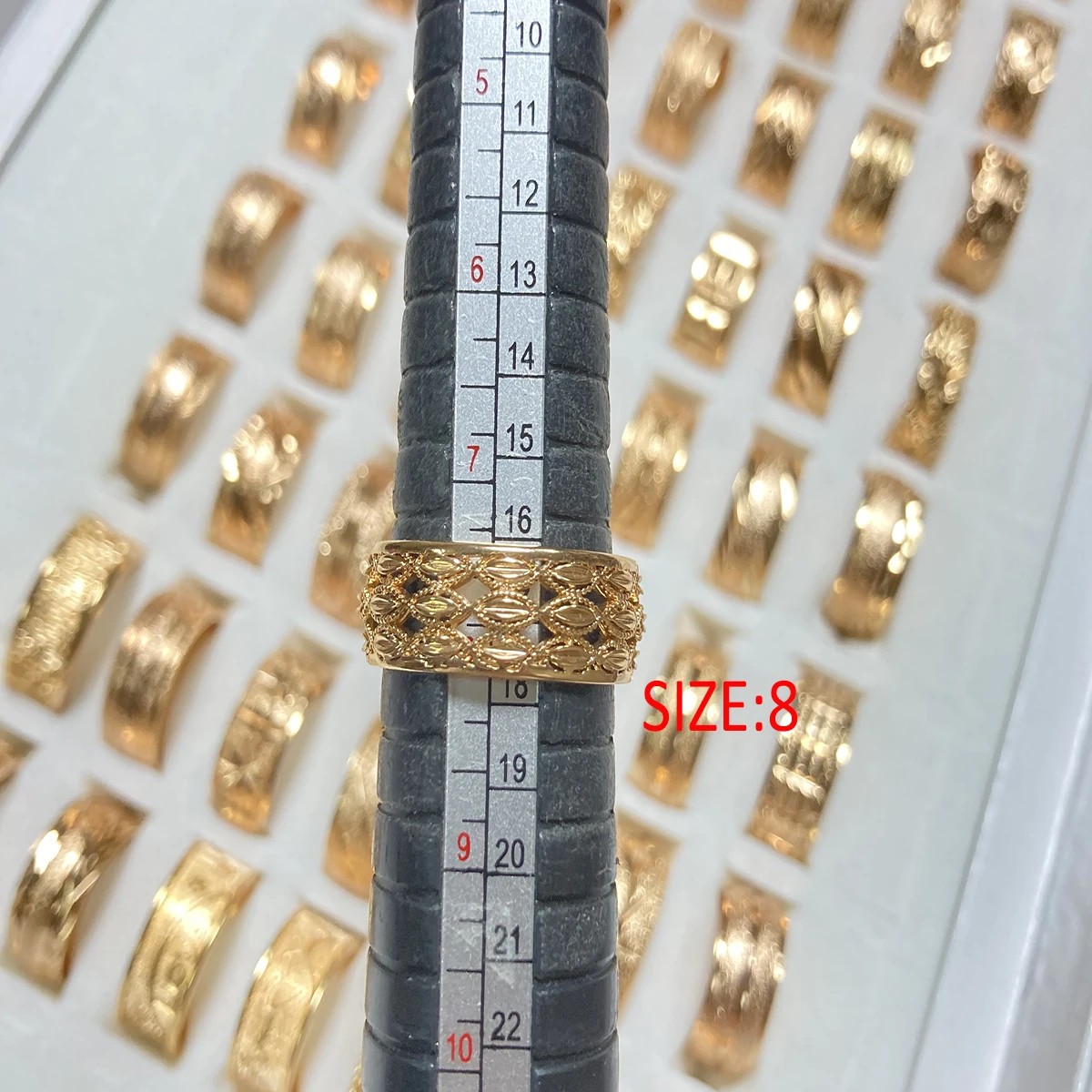 Shop Our Dubai Hot Sale 18k Gold Plated Jewelry Ring for Women
