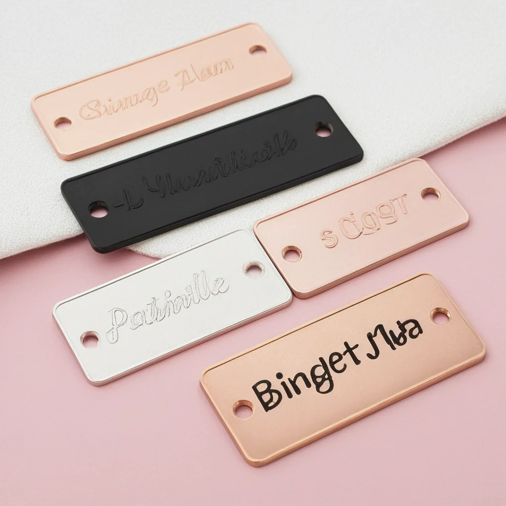 Personalized Metal Label Antique Copper Custom Metal Labels for ...
