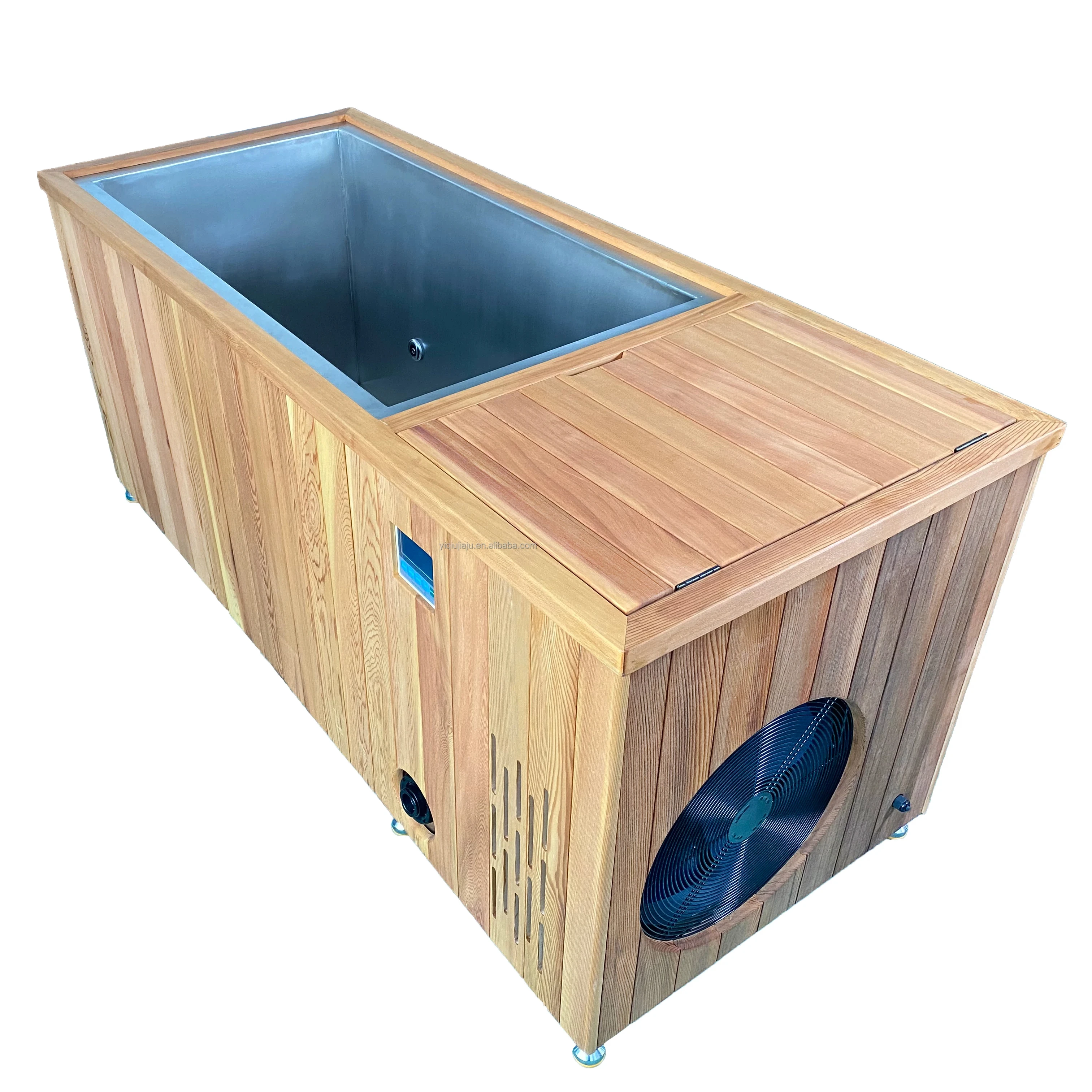 Cedar Lover Modern Design Outdoor Wooden Cold Plunge Tub With Chiller ...