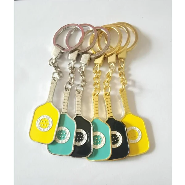 Mini Pickleball Paddle Keychain Fashion Promotion Gift Souvenir Metal ...