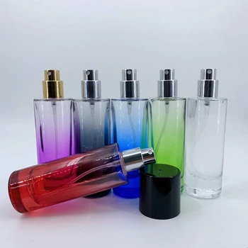New Design Multiple Colors Cylinder Shape Empty Glass Perfume Bottle ...